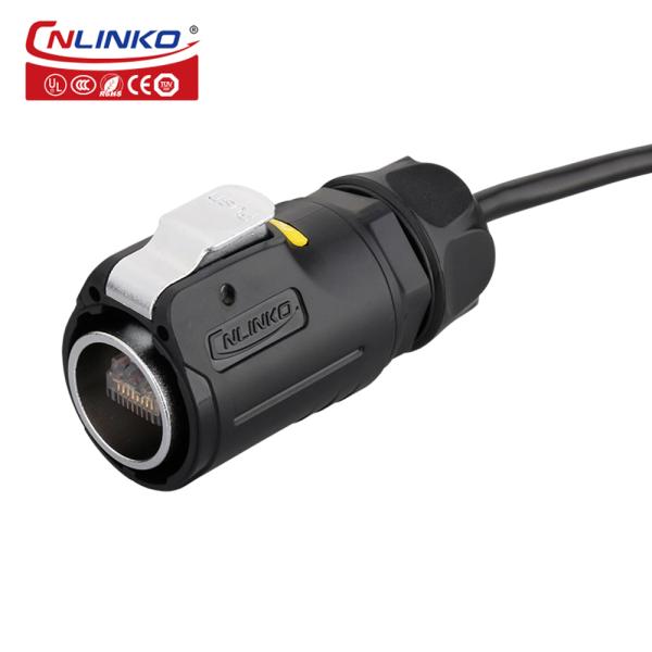 Quality Cnlinko LP24 RJ45 Waterproof Connector Internet LED Display 8P8C Connector for sale
