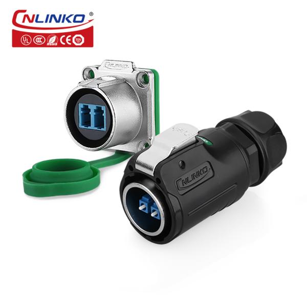 Quality CNLINKO Dust protection Waterproof Plug to Socket Plastic Housing Fiber Optic for sale