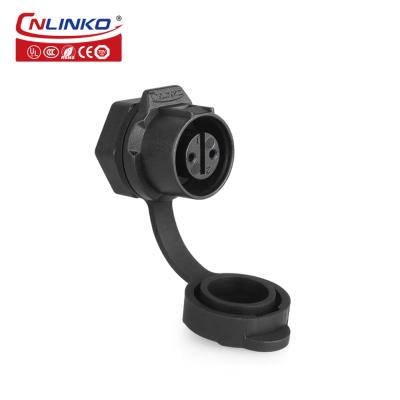 China Cnlinko Connector Waterproof IP68 LED Power Cable 2 Pin M12 Docking Connector for sale