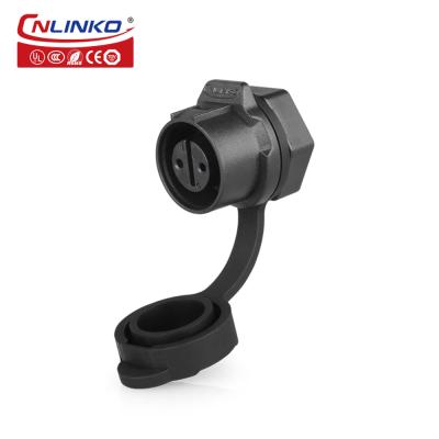 China Cnlinko Connector Waterproof IP68 LED Power Cable 2 Pin M12 Docking Connector for sale