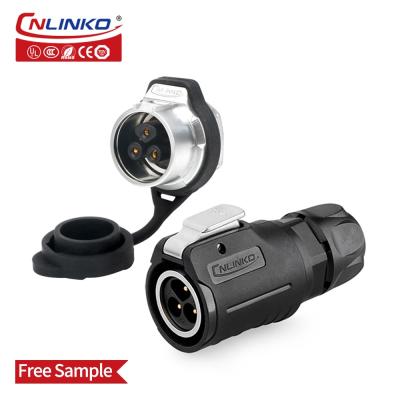 China CNLINKO LP16 Power Function signal Generator Male Female Series Waterproof 3 Pin Aviation Industrial Power Connector 10A 400V for sale