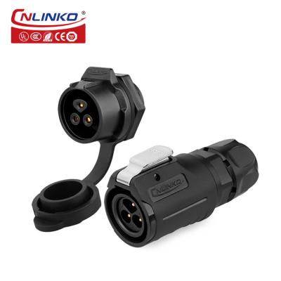 China CNLINKO Electric Wire Connector M16 Male and Female 3 Pin Circular Waterproof Connector Led Light 10A 400V Plug Socket Connector for sale