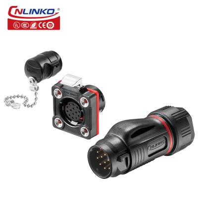 China BD Series M20 Plastic Waterproof Connector 14 Pin Male Female Water Proof Circular Connector for sale