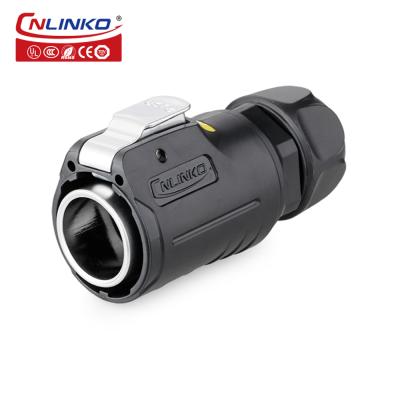China CNLINKO LP24 RJ45 Waterproof Connector Internet LED Display 8P8C Connector Network CAT5E IP68 RJ45 Adapter Plug and Socket for sale