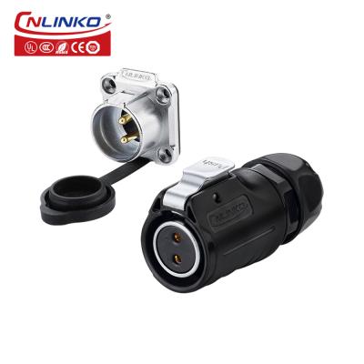 China Cnlinko M20 2 Pin Electrical Waterproof Connector 2 Pole Connector for LED ConnectorIndustrial Controller AV System for sale