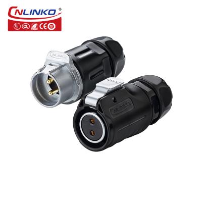 China Cnlinko M20 2 Pin Electrical Waterproof Connector 2 Pole Connector for LED ConnectorIndustrial Controller AV System for sale