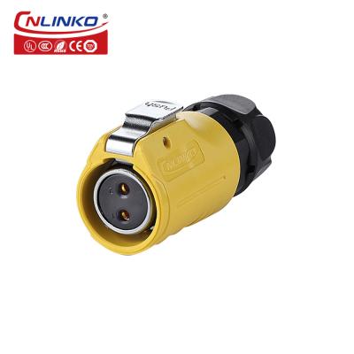 China Cnlinko M20 2 Pin Electrical Waterproof Connector 2 Pole Connector for LED ConnectorIndustrial Controller AV System for sale