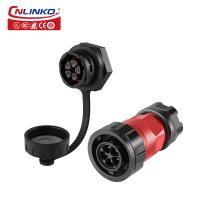 Quality CNLINKO 12v Dc Power Supply Connector Waterproof 5 Pin Circular Power Male for sale