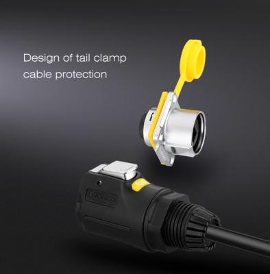 China Cnlinko Waterproof IP68 Ethernet Cable Rj45 Connector Socket for LAN Network System for sale