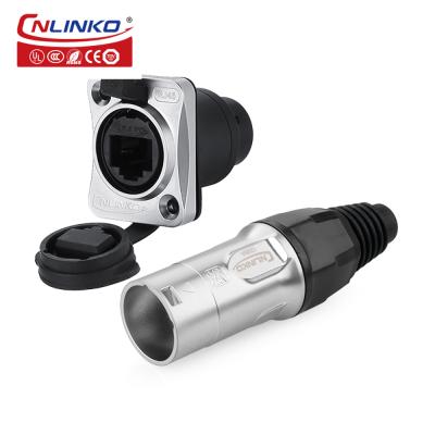 China CNLINKO Newest YT-RJ45 Waterproof PCB RJ45 Connector Cat5 Panel Socket Connector for sale