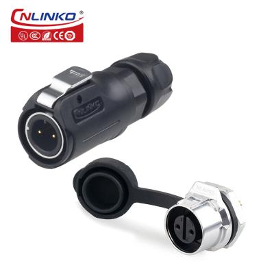 China CNLINKO LP12  Plastic Male and Female Industrial Waterproof Pin M12 Connector for sale