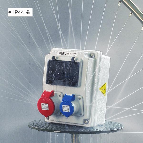 Quality Weipu TYP Industrial Plug Socket 16A-32A Red 4Pin IP44 for sale