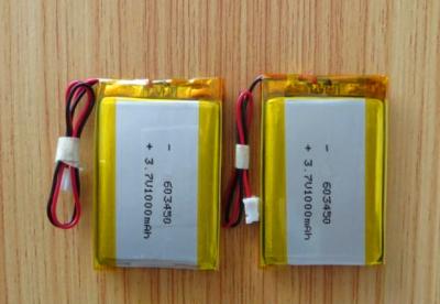 China 603450 1000mAh 3.7V Lithium Ion Rechargeable Batteries for GPS for sale