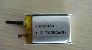 China High quality 3.7v 300mah 602030 rechargeable battery For fan/LED ect with pcb and wire for sale
