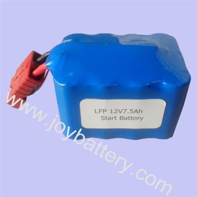 China 12V 7.5Ah 4S2P start battery/K2 26650 LiFePo4 cell motorcycle start battery/LFP26650P K2 for sale