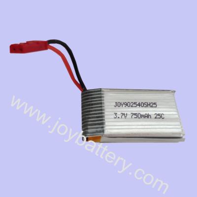 China 902540 3.7v 750mah 25c battery for CX-30, Syma X5C, Syma X5，MJX X400-V2 X300C quadcopter for sale