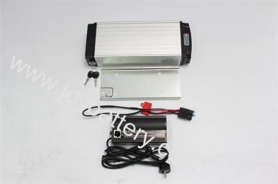 China 24V 13.2AH Li-ion Rear Carrier Style Flat Aluminium Case Battery (OEM Cell 18650 22P) for sale