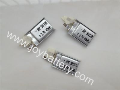 China Small 301120 3.7V 40mAh polymer lithium battery cell,020815,030815,031120,031015,032535 for sale