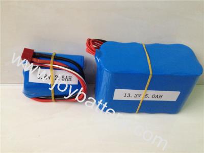 China A123 LiFePo4 ANR26650M1A 3.3V 2500mah 26650 cell 4S2P 13.2V 5Ah battery pack with T plug for sale
