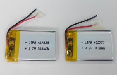 China 402535,502535,602535,702535,802535,902535,3.7v 300mah battery with PCM for digital products,042535,052535,062535 for sale