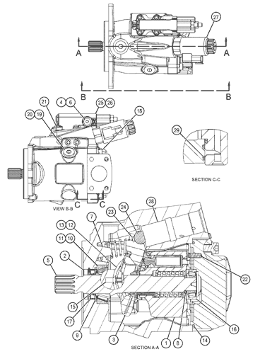 4876207 PUMP GP-PISTON Parts scheme