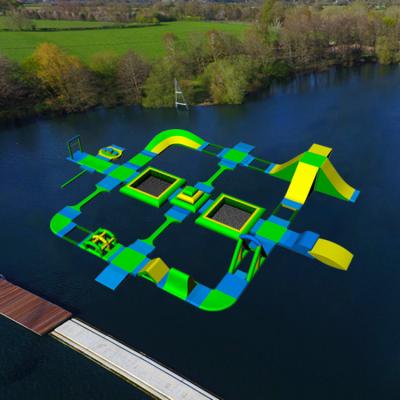 China inflatable water sports games floating water park water obstacle course for adult for sale