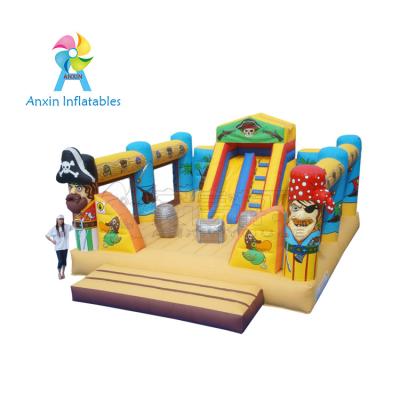 China Giant fun children bouncy Pirate Ship Inflatable Playground equipment for sale