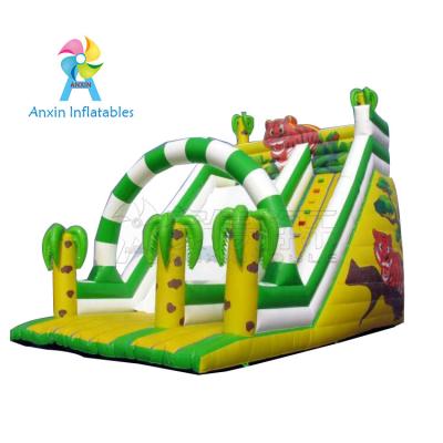 China cheap prices popular Small indoor/outdoor park games cute inflatable tiger slide for sale for sale