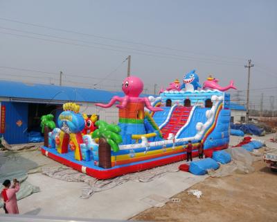 China New arrival Commercial rental octopus design inflatable bouncer slide for sale for sale