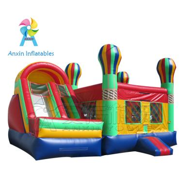 China Cheap big inflatable adult bounce house with slide for rental for sale