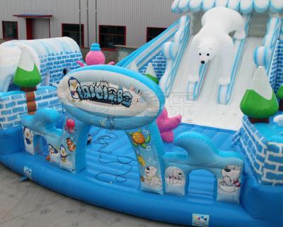China Outdoor Snow world design giant inflatable bouncer jumping castle for sale