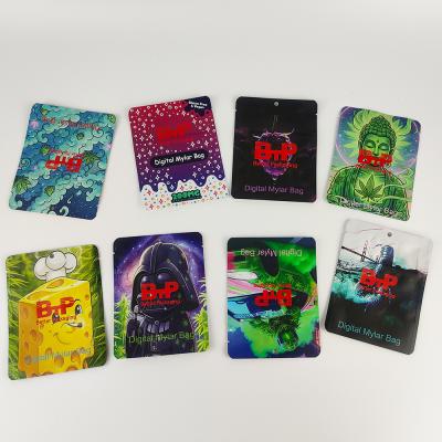 China Custom Printed Shape UV Printing Child Resistant Smell Proof Soft Touch Mylar Bags 1g 3.5g 7g 14g 28g Cali Pack for sale