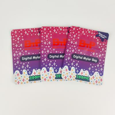 China Custom Printed Die-Cut Shaped Resealable Mylar Zipper Pouch for Gummy Candy and Fruit Snacks Packaging for sale