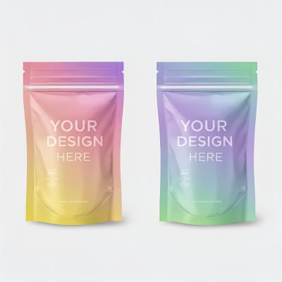 China Digital Printing in the House MOQ 50Pcs Food Grade Stand-up Zipper Bag Colorful Customized Printing Free Design for sale