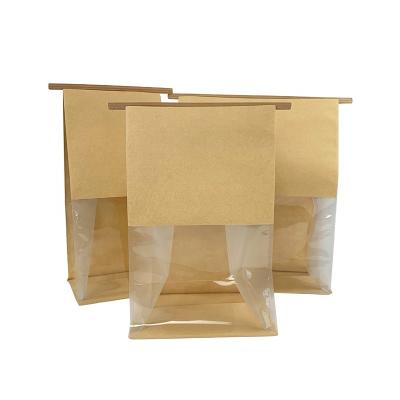 China Tin Tie Toast Bag   Full Recyclable Packaging Bag Biodegradable Bread  Bags Manufacturers Can Customize Patterns Size for sale