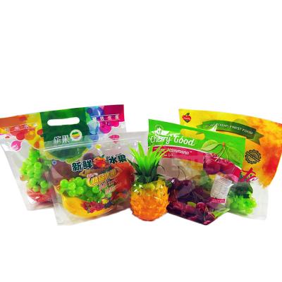 China Custom Printing High Quality Fine Printing Bopp/cpp Plastic Grape Bag Plastic Grape Pouch Bag for sale