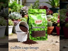 Custom Fertilizer Bags 5kg Zipper Stand Up Pouch