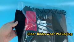 Clear Plastic Packaging Bags for Underwear