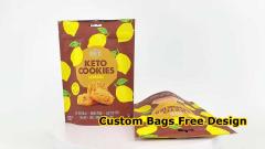 Custom Stand Up Bags Digital Print Logo Free Design