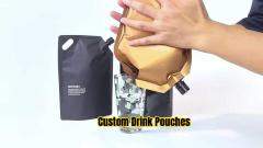 Custom Logo Drink Pouches Reusable Food Packaging