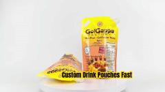 Custom Liquid Pouches Low MOQ Drink Packaging