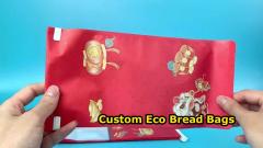 Eco Friendly Bread Bags Custom Logo Bakery Packaging