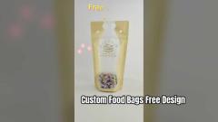 Custom Food Bags Digital Print Free AI Design