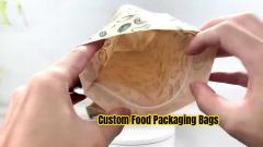 Custom Food Packaging Bags Stand Up Pouches