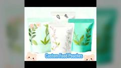 Custom Food Packaging Pouches Resealable Stand Up Bags