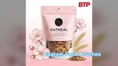 Custom Printed Food Pouches With Clear Window