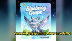 Custom Holographic Mylar Bags Low MOQ Packaging Solution