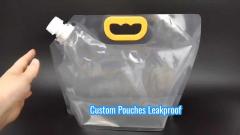Custom Stand Up Pouches Leakproof Easy Open