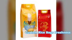 Custom Rice Bags Brand Display Freshness Retention