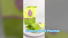 Custom Logo Reusable Food Pouch Bag Drink Pouch With Spout